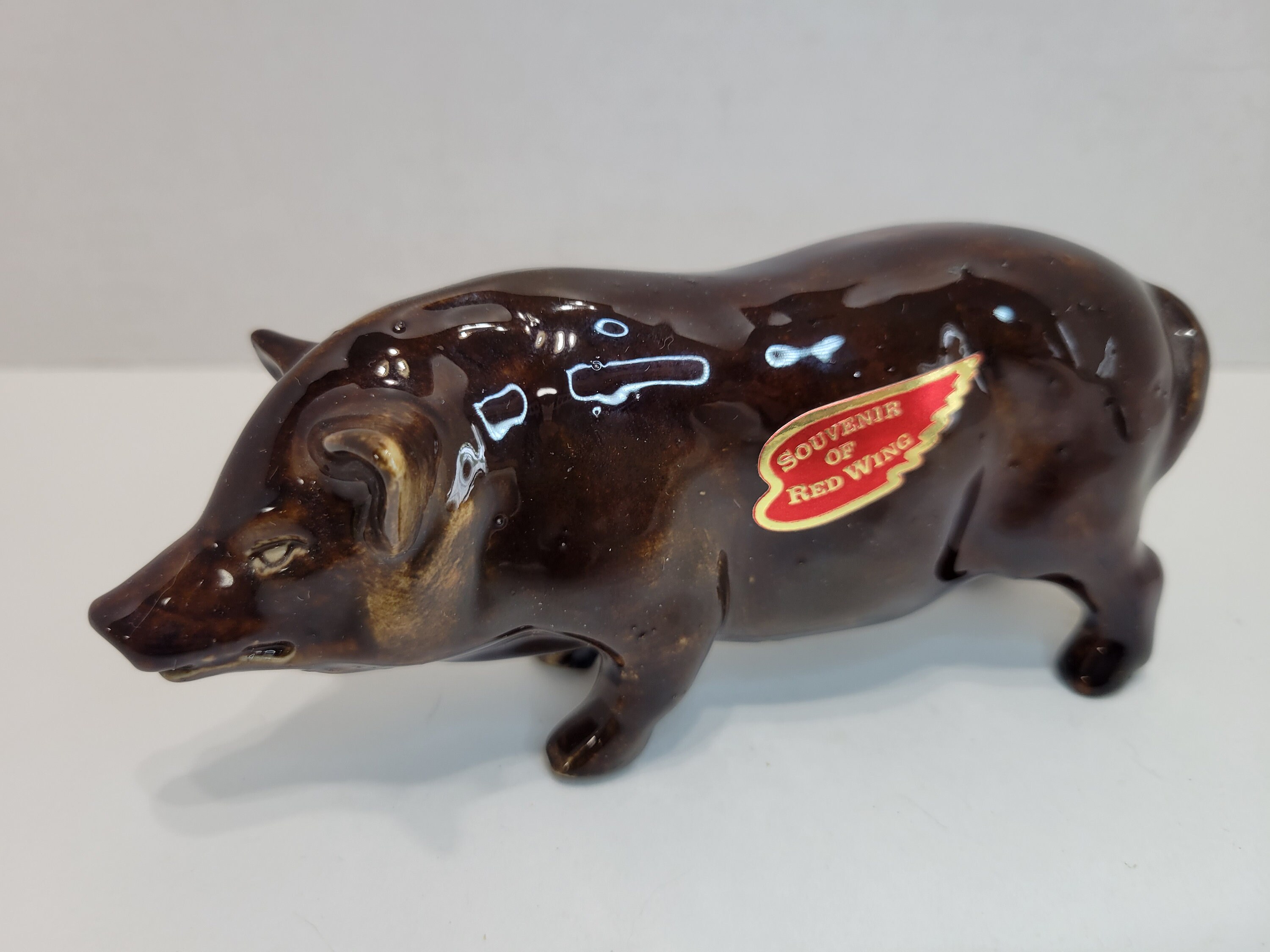 Rare Vintage Souvenir of Red Wing Pig 1994 Locust Enterprises Teft