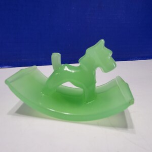 Vintage Jadeite Glass Rocking Horse Scottie Dog Ink Blotter - Etsy