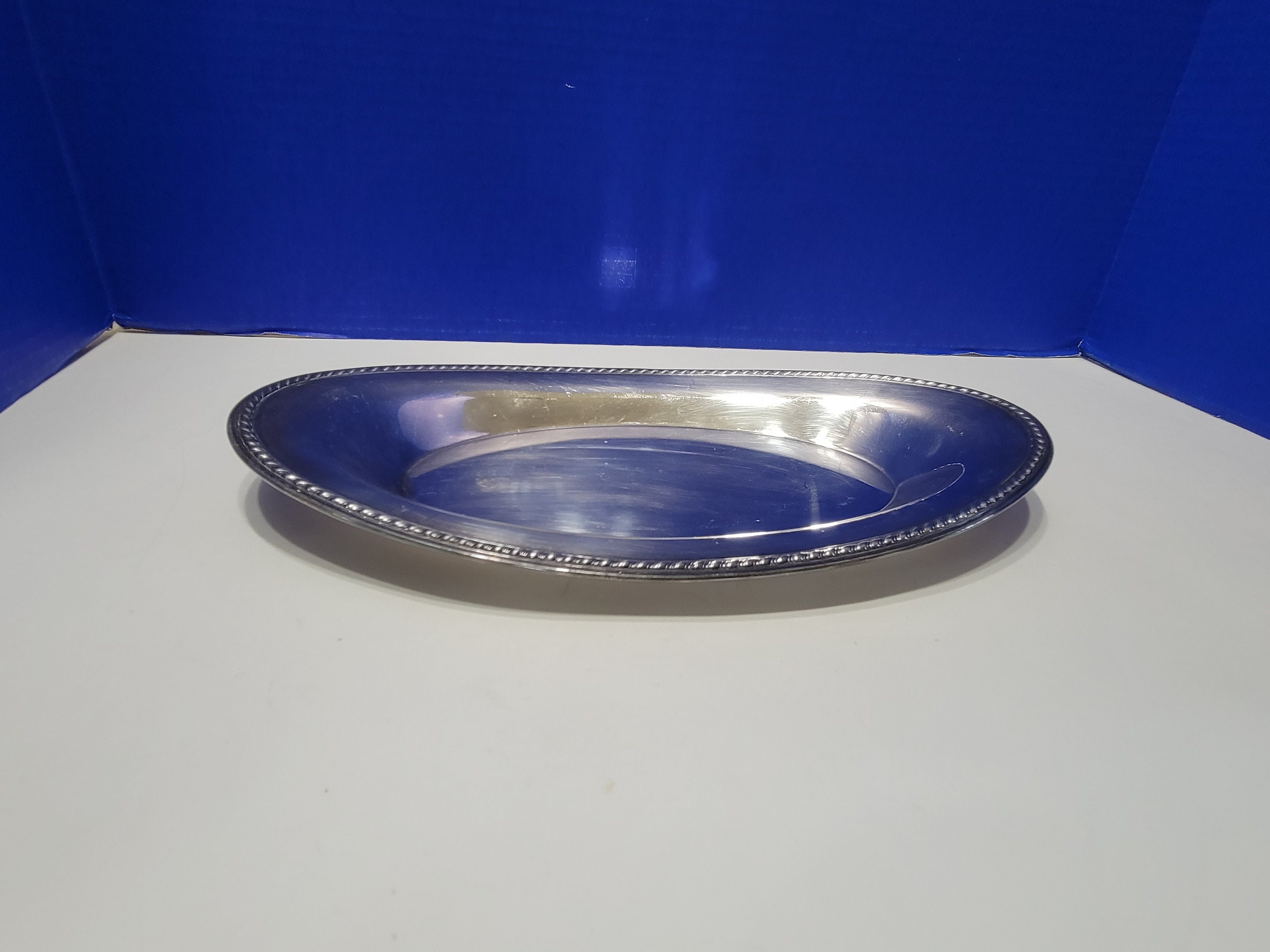 Antique Silverplate Oval Serving Boat for Olives, Condiments ...