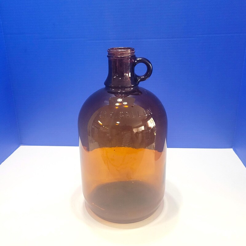 Amber Glass Jug - Etsy
