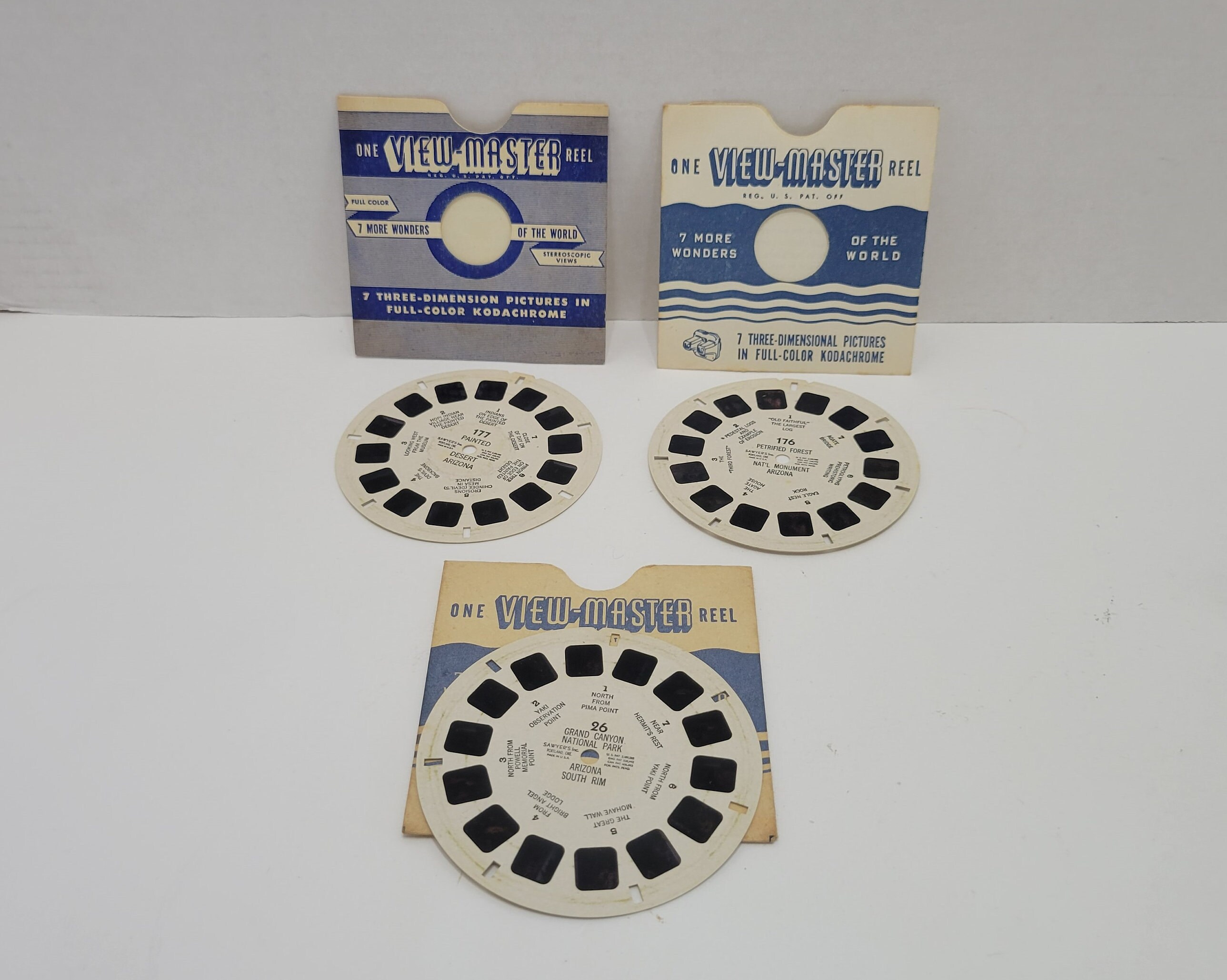 Vintage Arizona Themed Viewmaster Slides Lot of 3