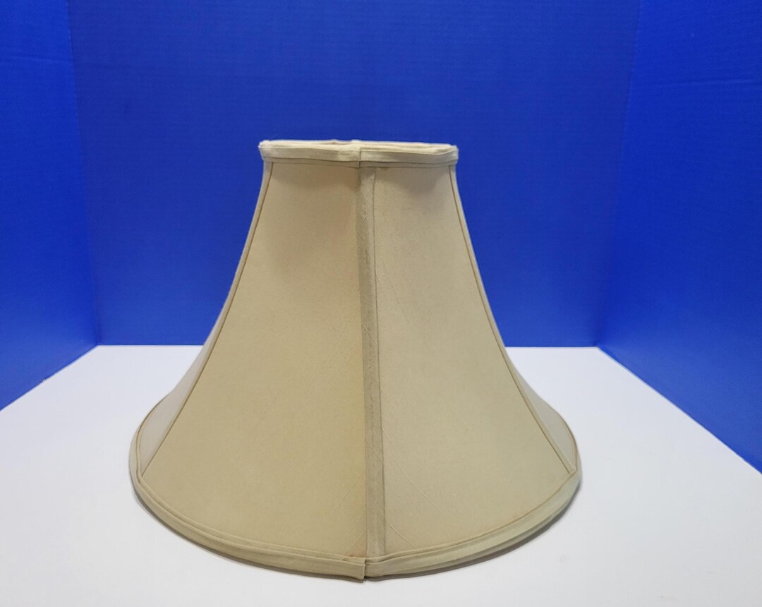 Vintage Beige Bell Shaped Lamp Shade - Etsy
