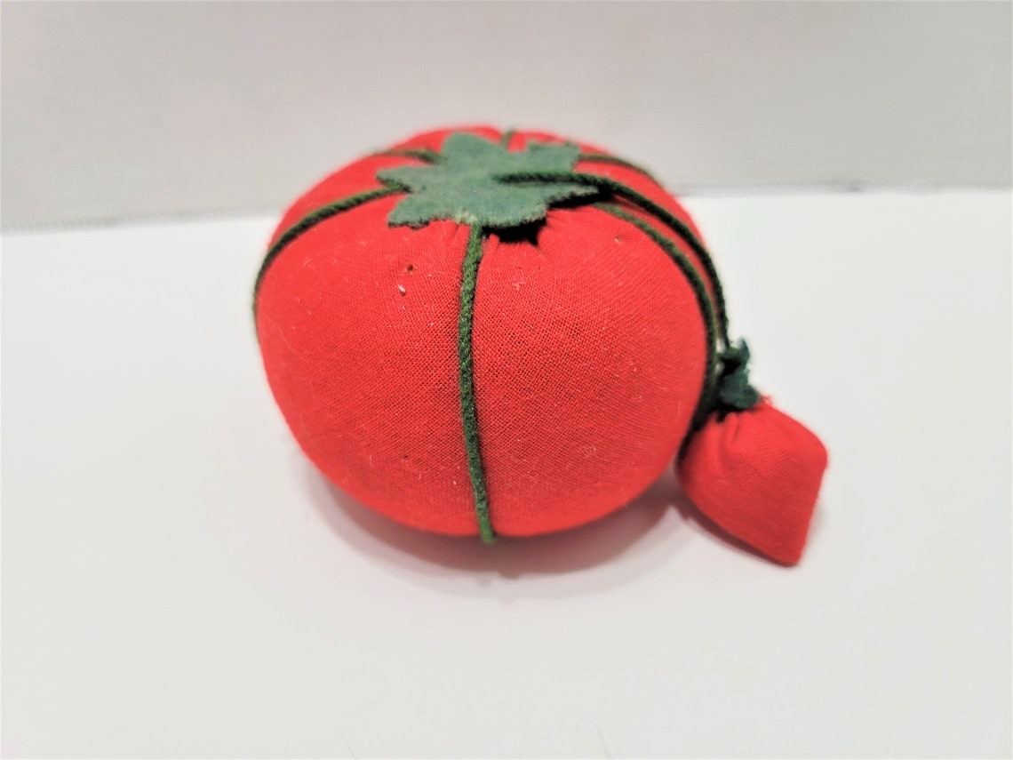Vintage Red Tomato Pin Cushion - Etsy