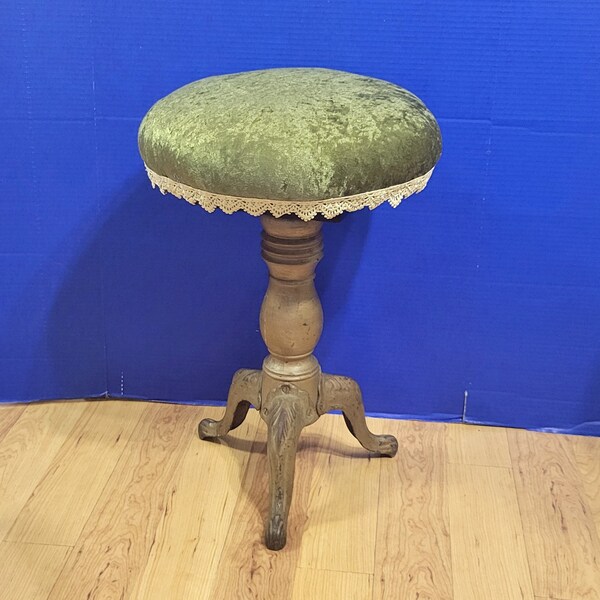 Antique Piano Stool - Etsy