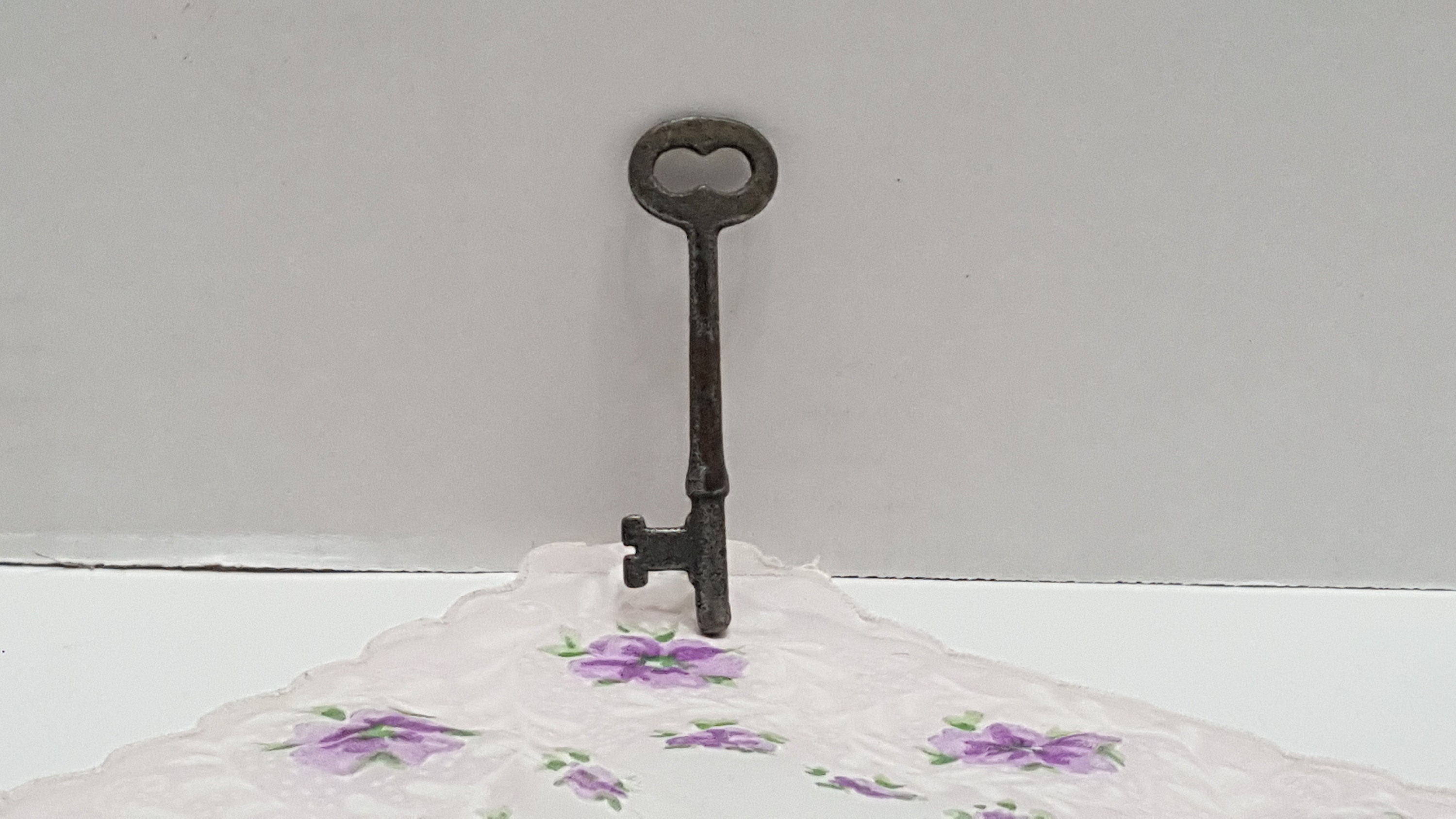 3 Antique Long Metal Skeleton Keys