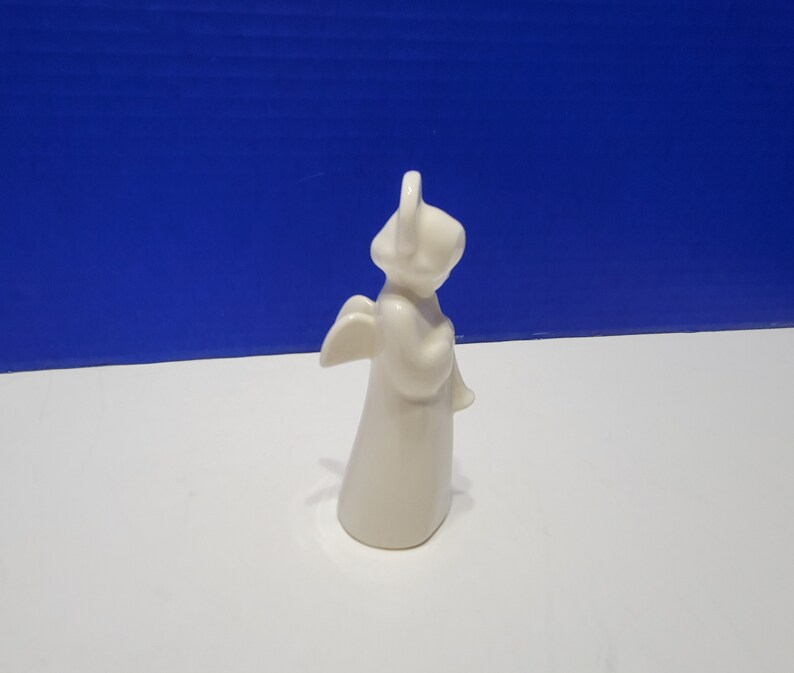 Vintage Miniature White Porcelain Angel Figurine Made in - Etsy