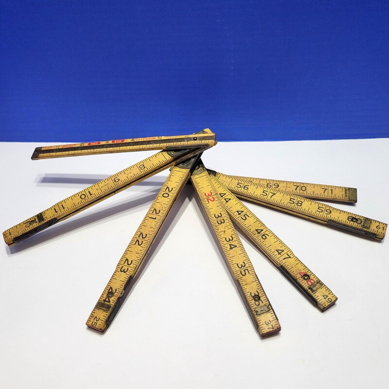 Folding Wood Ruler - Etsy