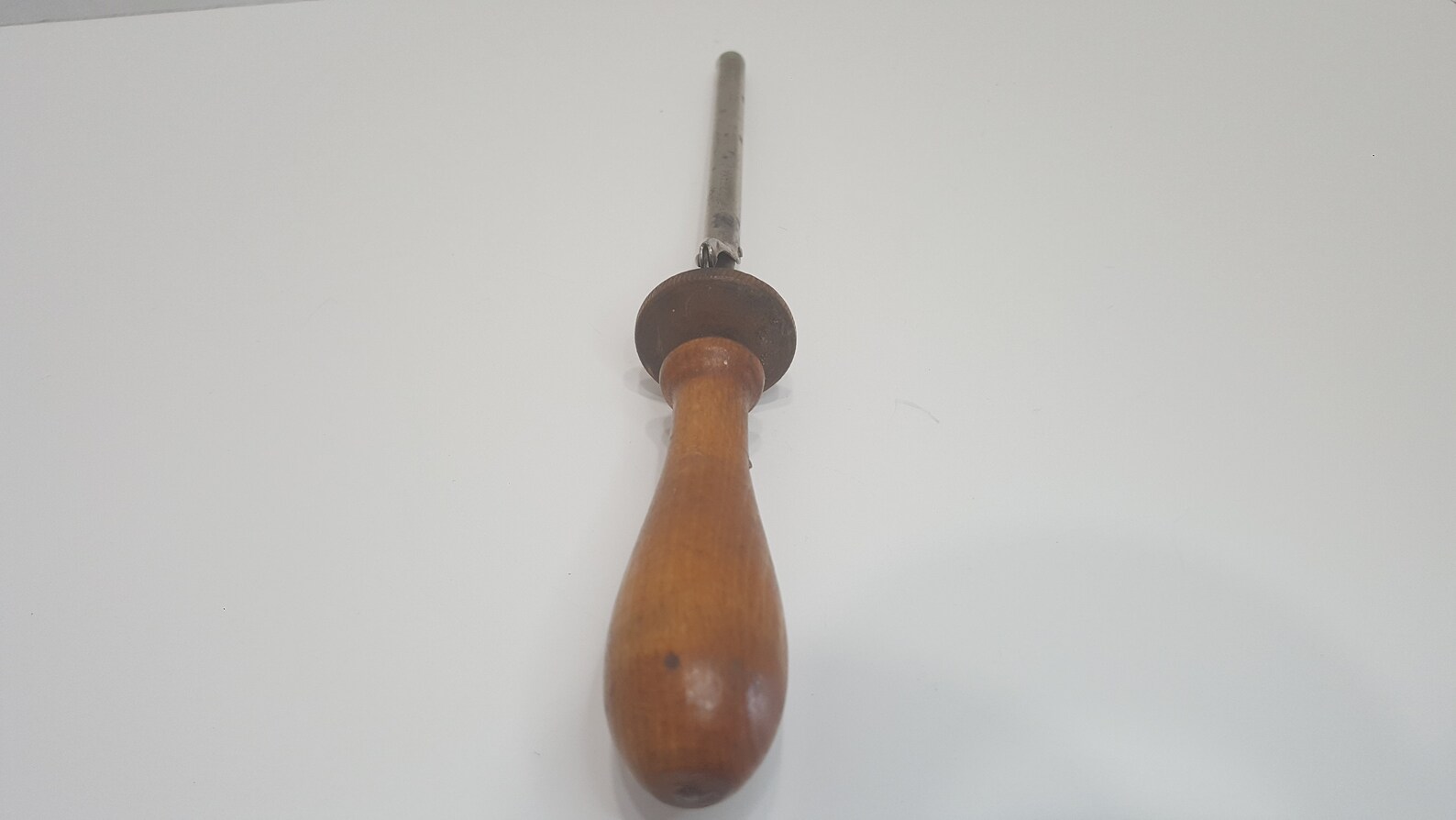 Antique Victorian Hair Curling Iron Rod with Wood Handle | Etsy