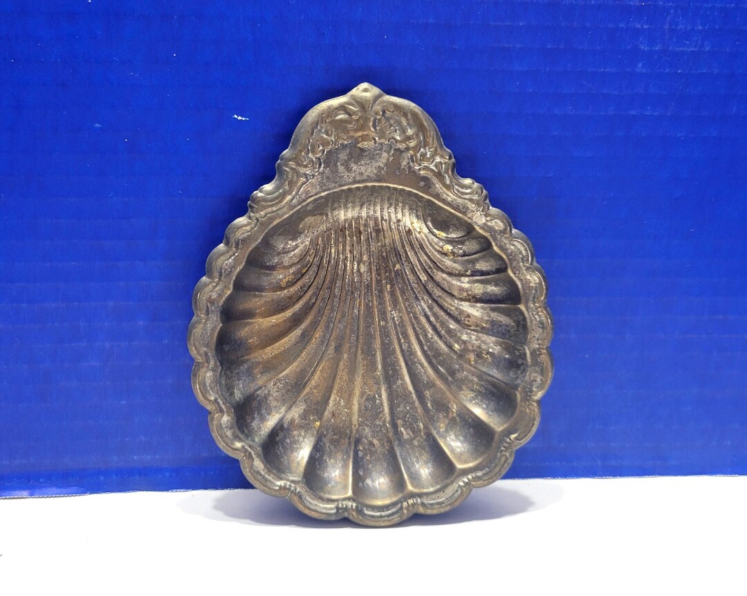 Vintage Silverplate Sea Shell Small Candy Dish Plate - Etsy