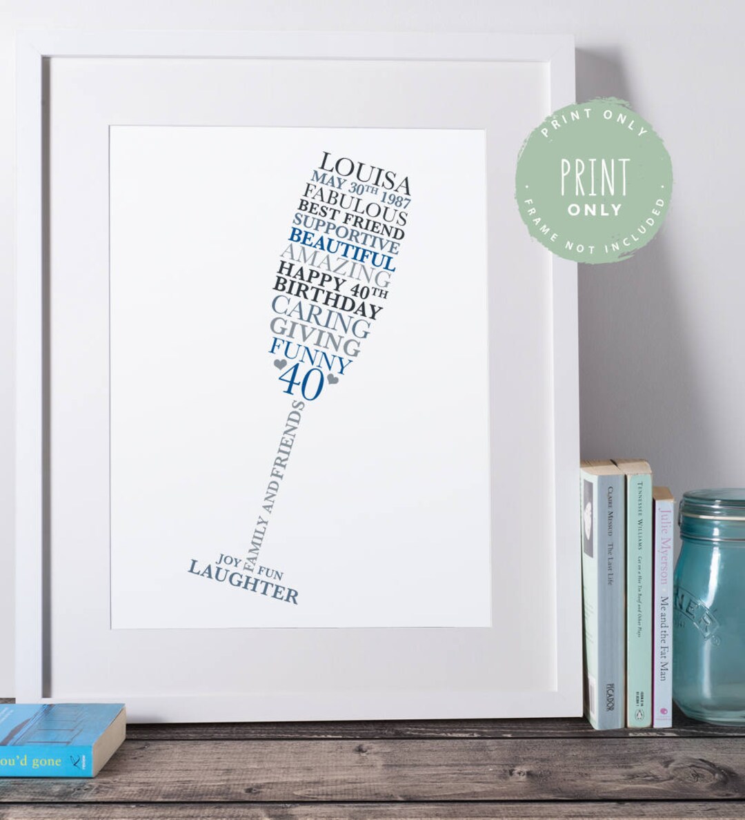 Prosecco Gifts | Wine Glass Personalised | 40th Birthday | Champagne ...