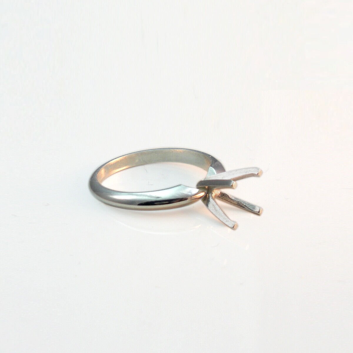 Platinum Classic 4 Prong Diamond Engagement Ring Setting - Etsy