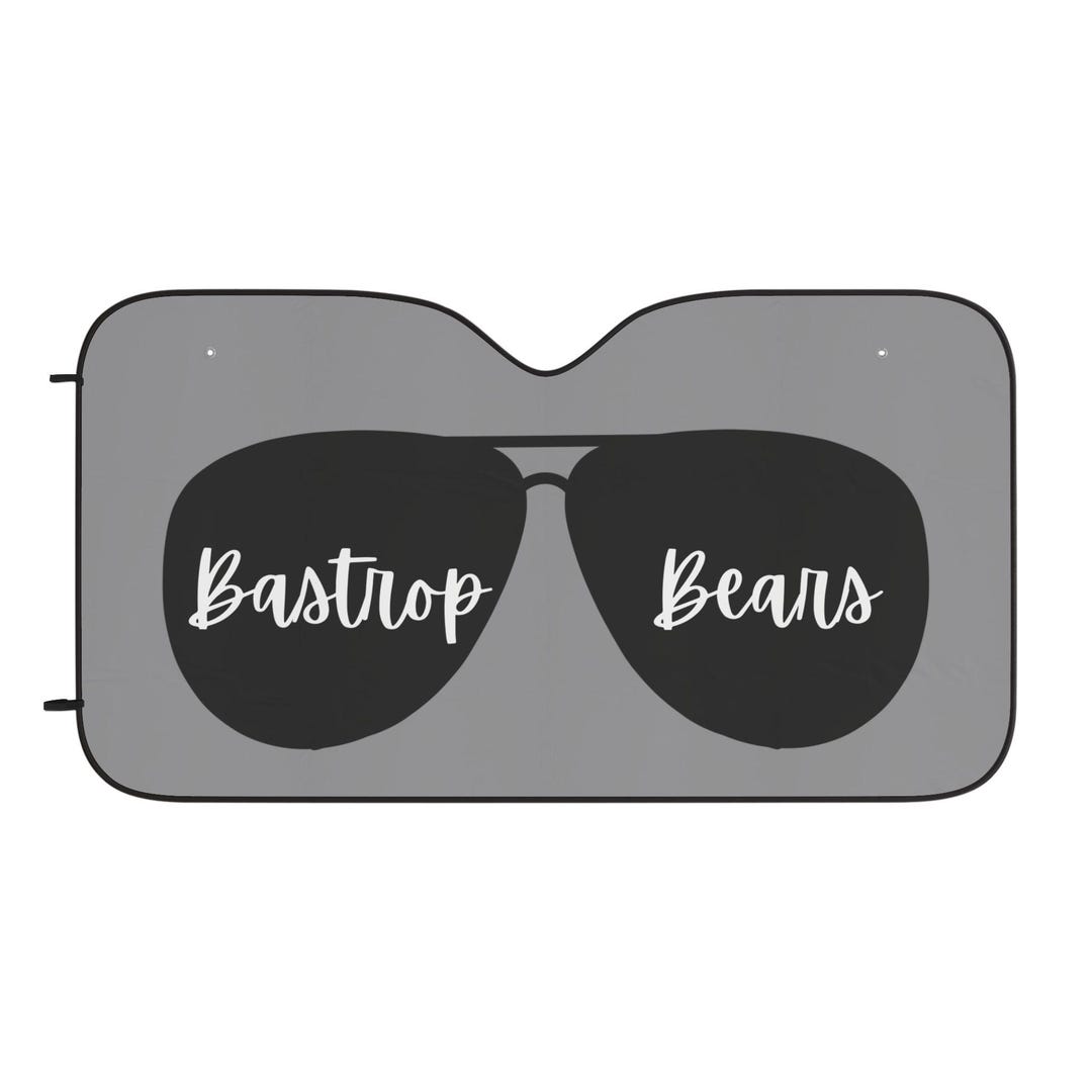 Aviator Sunglasses Design Car Sun Shade | Bastrop Bears Auto Visor - Etsy