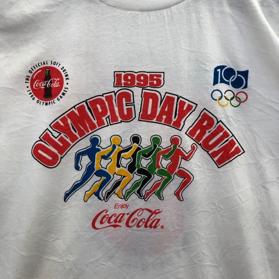 Rare!! Vintage 90s COCA-COLA Olympic Day Run Tee - Gem