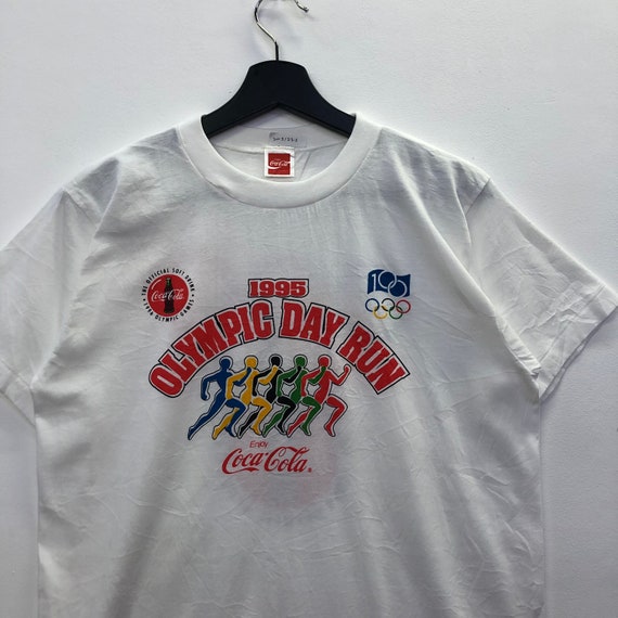 Rare!! Vintage 90s COCA-COLA Olympic Day Run Tee - Gem