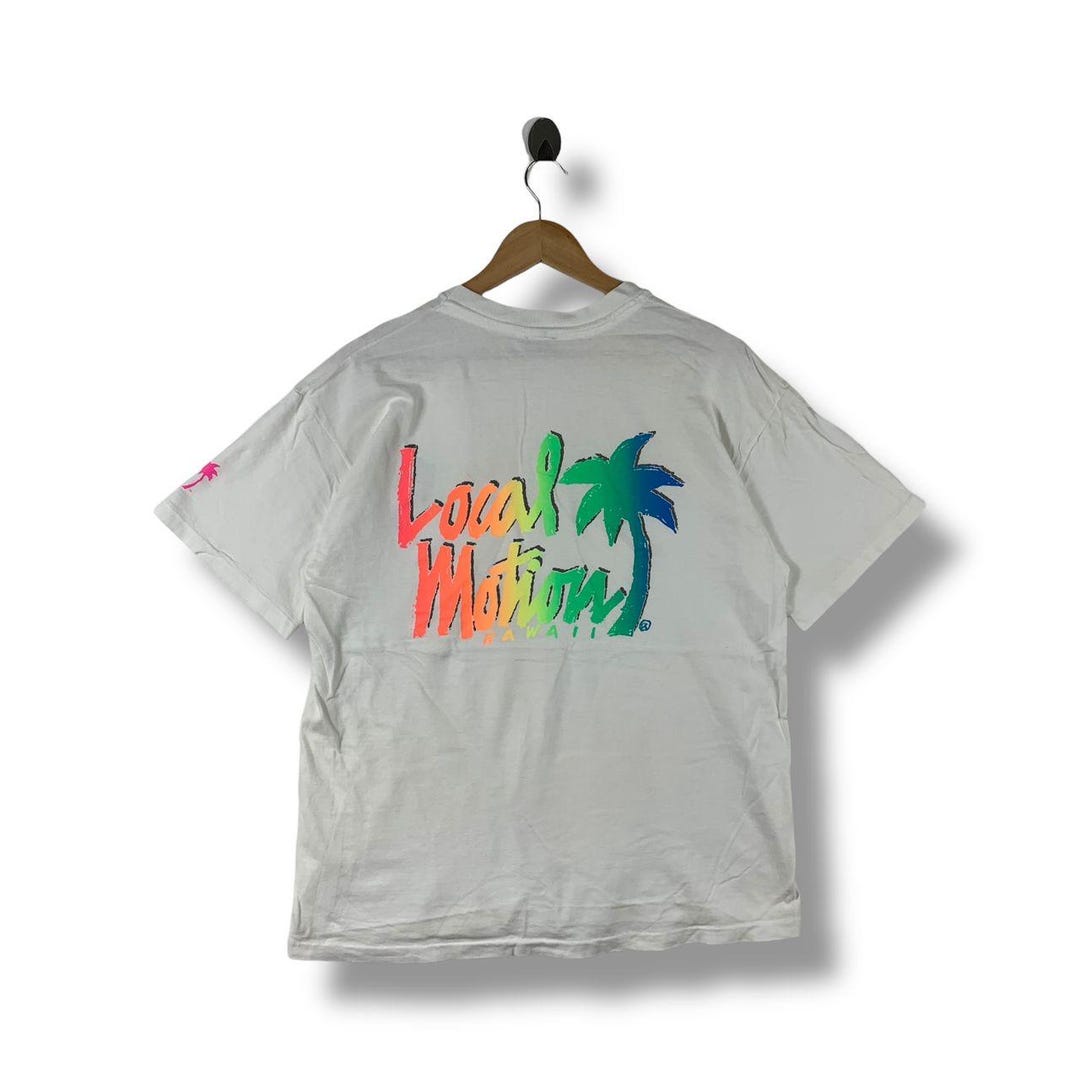 Vintage 90s LOCAL MOTION Big Logo Back Hit Surfing Tee - Etsy