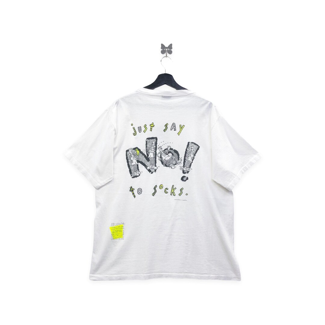 Rare Vintage 90s FIDO DIDO Say No to Socks Cartoon Tee - Etsy UK