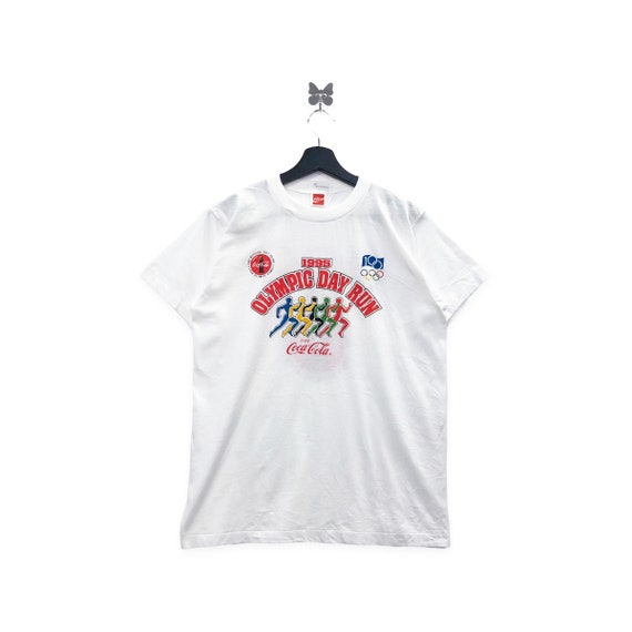 Rare!! Vintage 90s COCA-COLA Olympic Day Run Tee - Gem