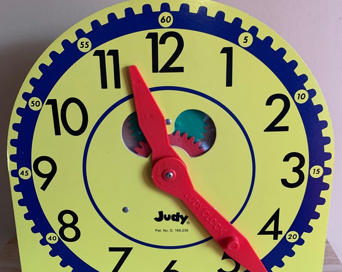 Vintage* Original Judy Clock*makes Learning to Tell Time Easy for ...
