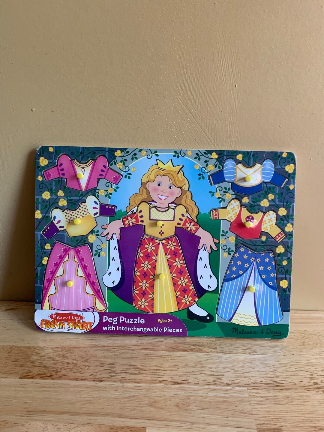 Melissa & Doug Fresh Start Peg Puzzle With Interchangeable Pieces Ages ...