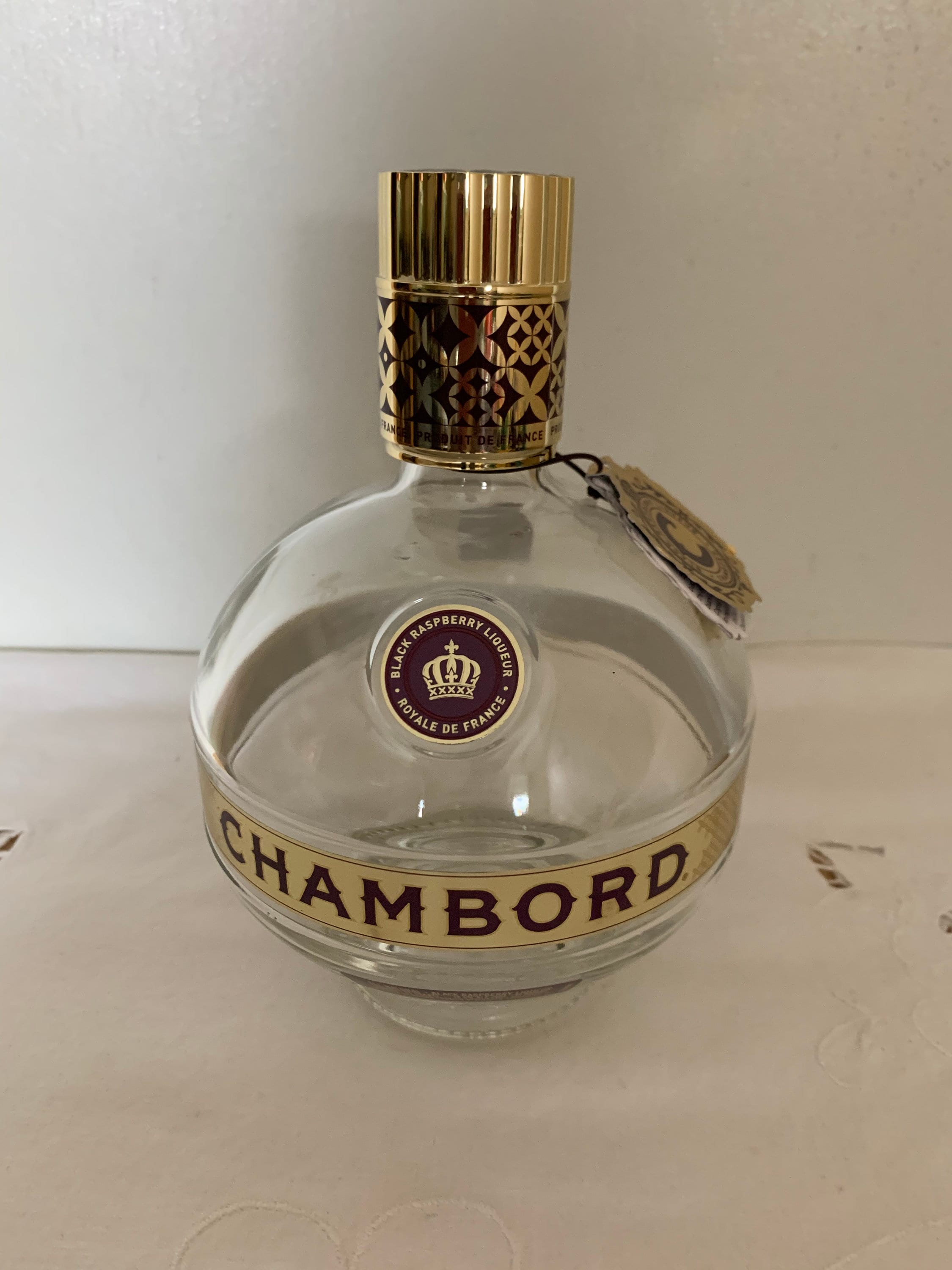 EMPTY* CHAMBORD* Glass Liqueur Bottle* Royale DE France* 750ml - Etsy