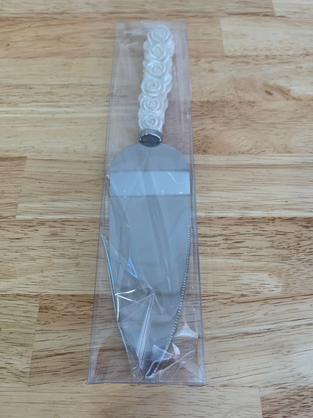 Vintage Stainless Steel Cake Server With Rose Decorated Handle* 10 ...