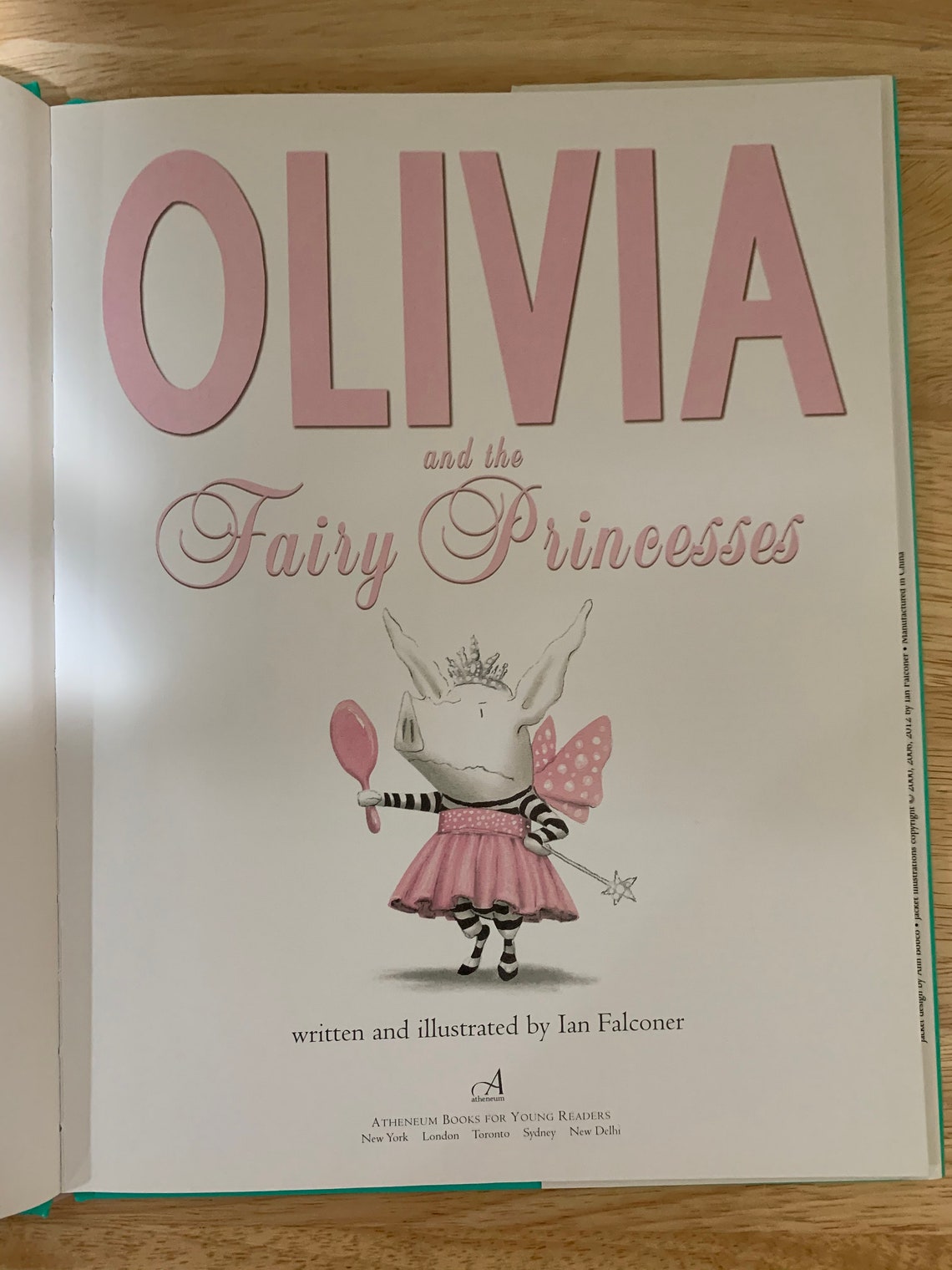 OLIVIA and the FAIRY PRINCESS Hard Cover Book With Cover - Etsy