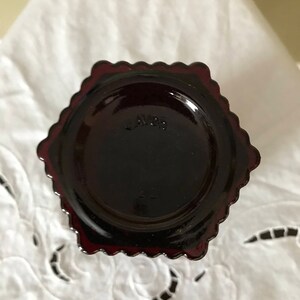 AVON CAPE COD** Ruby Red Pedestal Ruby Red Glass** 5"t - Etsy