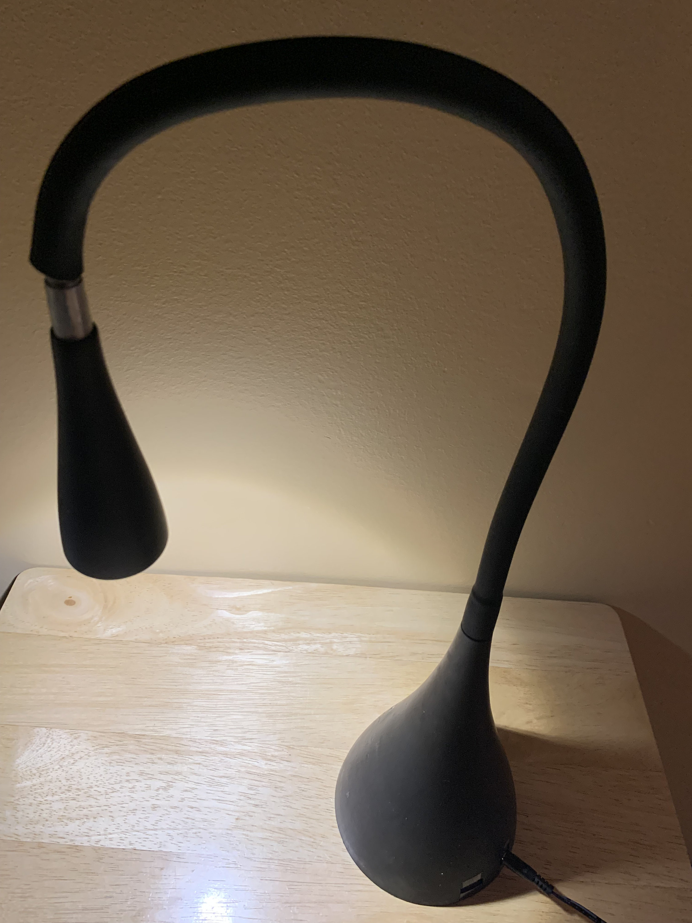 Vintage Black Goose Neck Desk Top*table Top* *adjustable Lamp* 28"tall ...