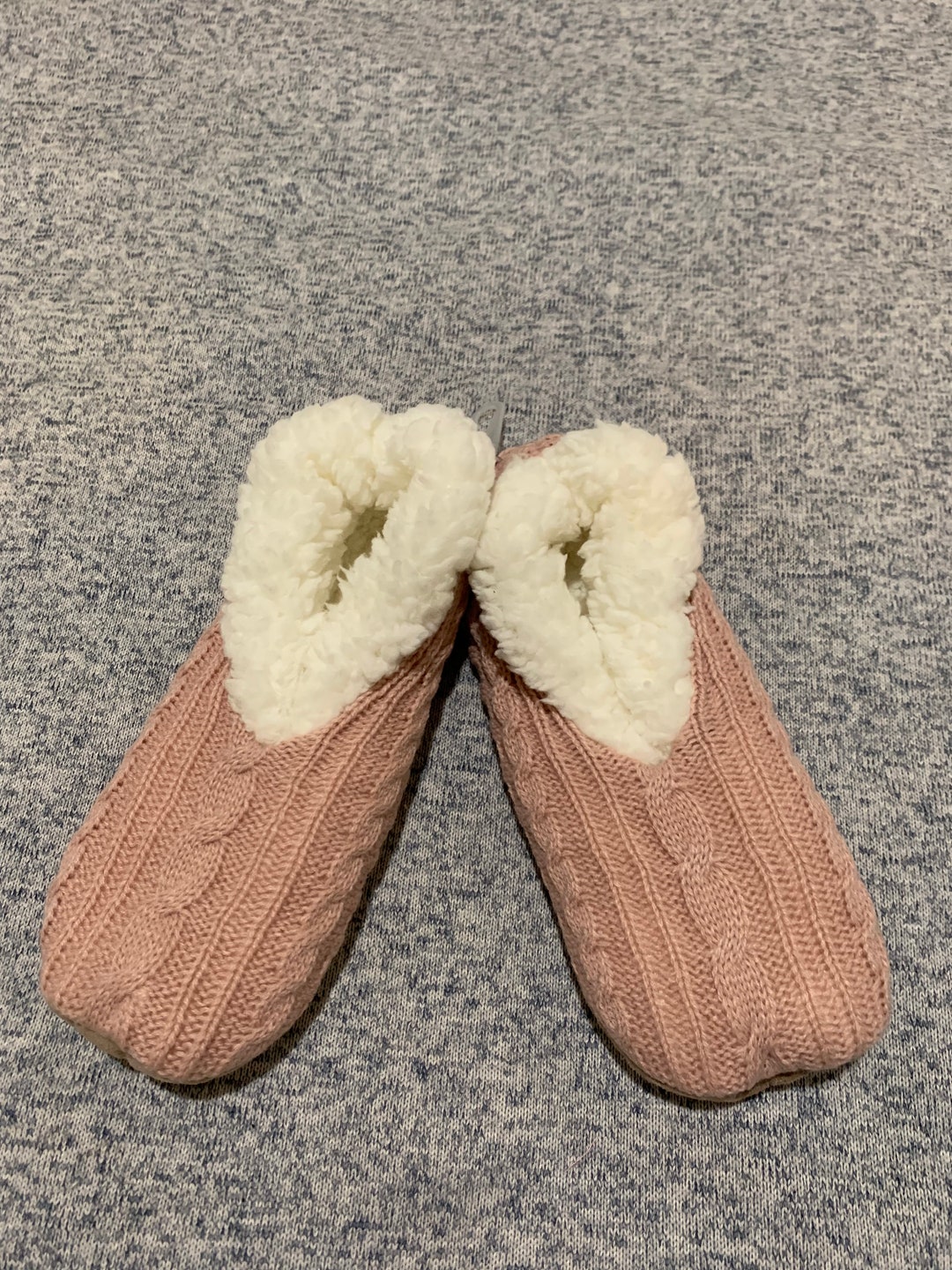 LADIES* MIXIT* Slip on Knitted Lined Booties*slippers* Size L/XL - Etsy
