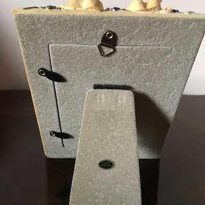 Beautiful Hand Painted Ceramic Picture Frame With Yellow Embossed Bow ...