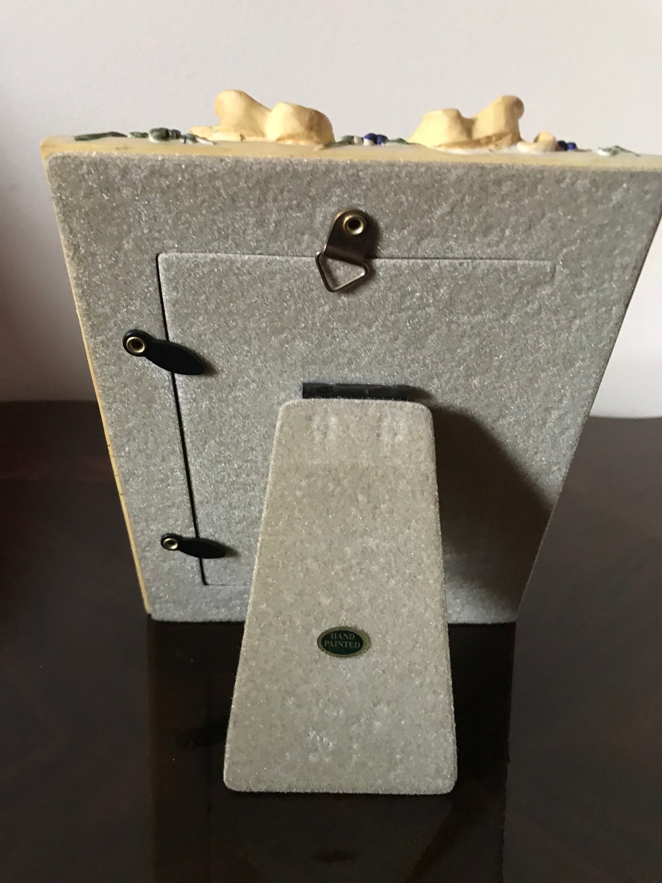 Beautiful Hand Painted Ceramic Picture Frame With Yellow - Etsy