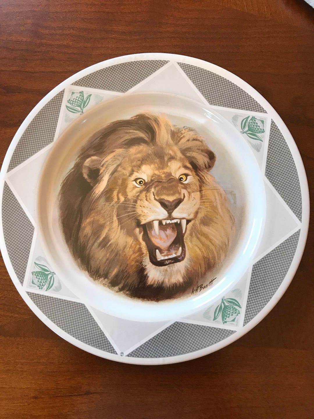 Print of Fierce Lion on 10" Metal Plate at the Kruger National Park* in ...