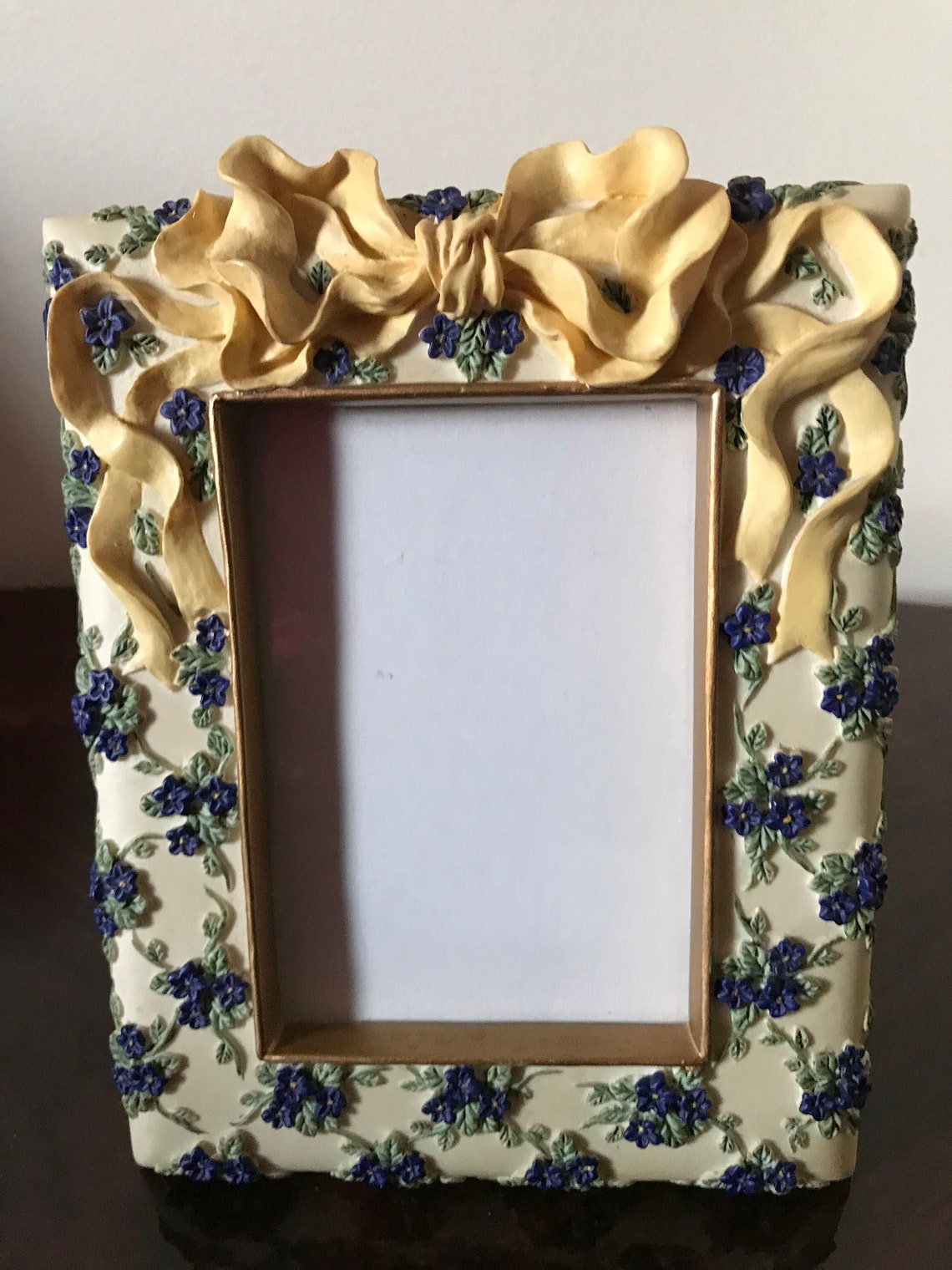 Beautiful Hand Painted Ceramic Picture Frame With Yellow - Etsy
