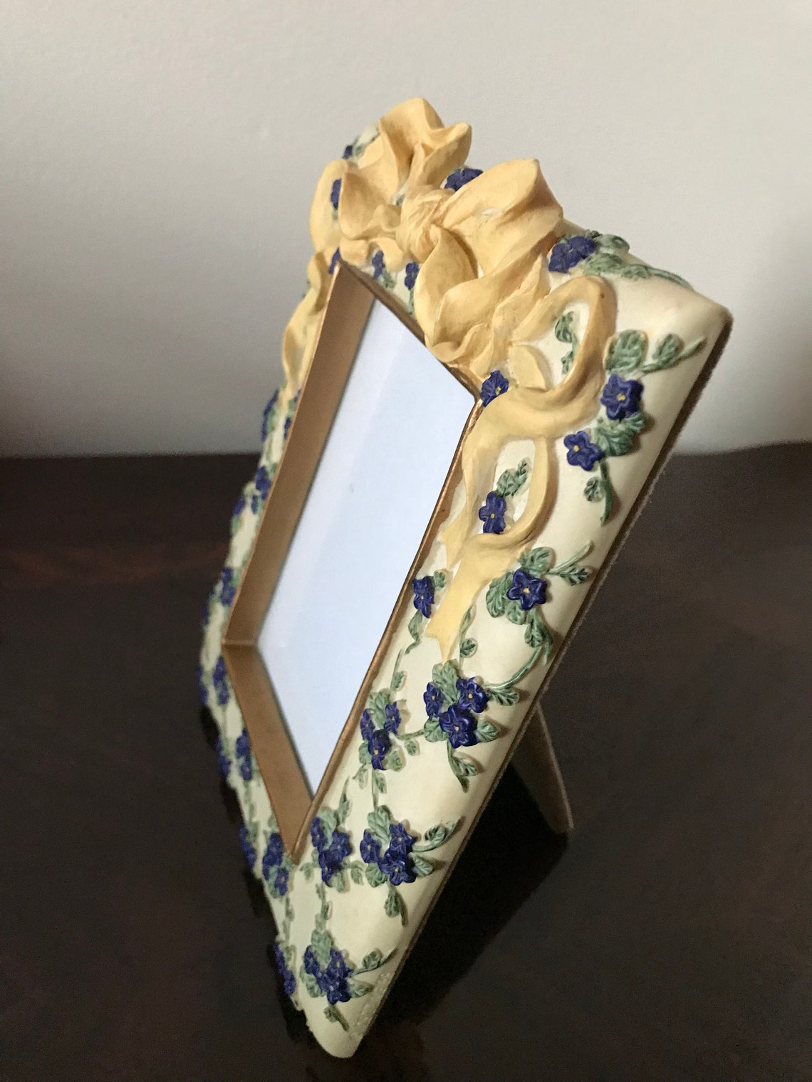 Beautiful Hand Painted Ceramic Picture Frame With Yellow - Etsy