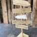 Small Directional Wood Sign Tiered Tray Decor - Mini Wood Signs ...