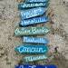 Oceanic Blue Rustic Custom Wood Signs , Signpost , Directional Sign ...