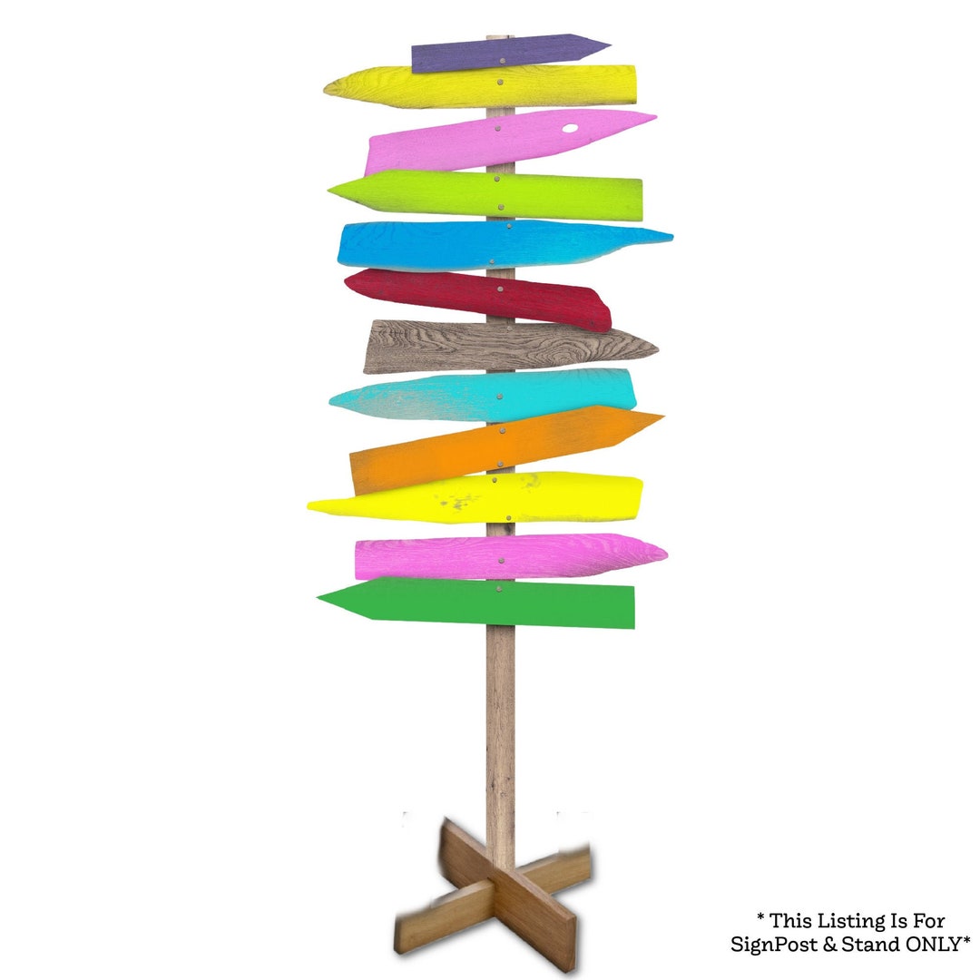Free Standing Sign Post With Base! - Etsy