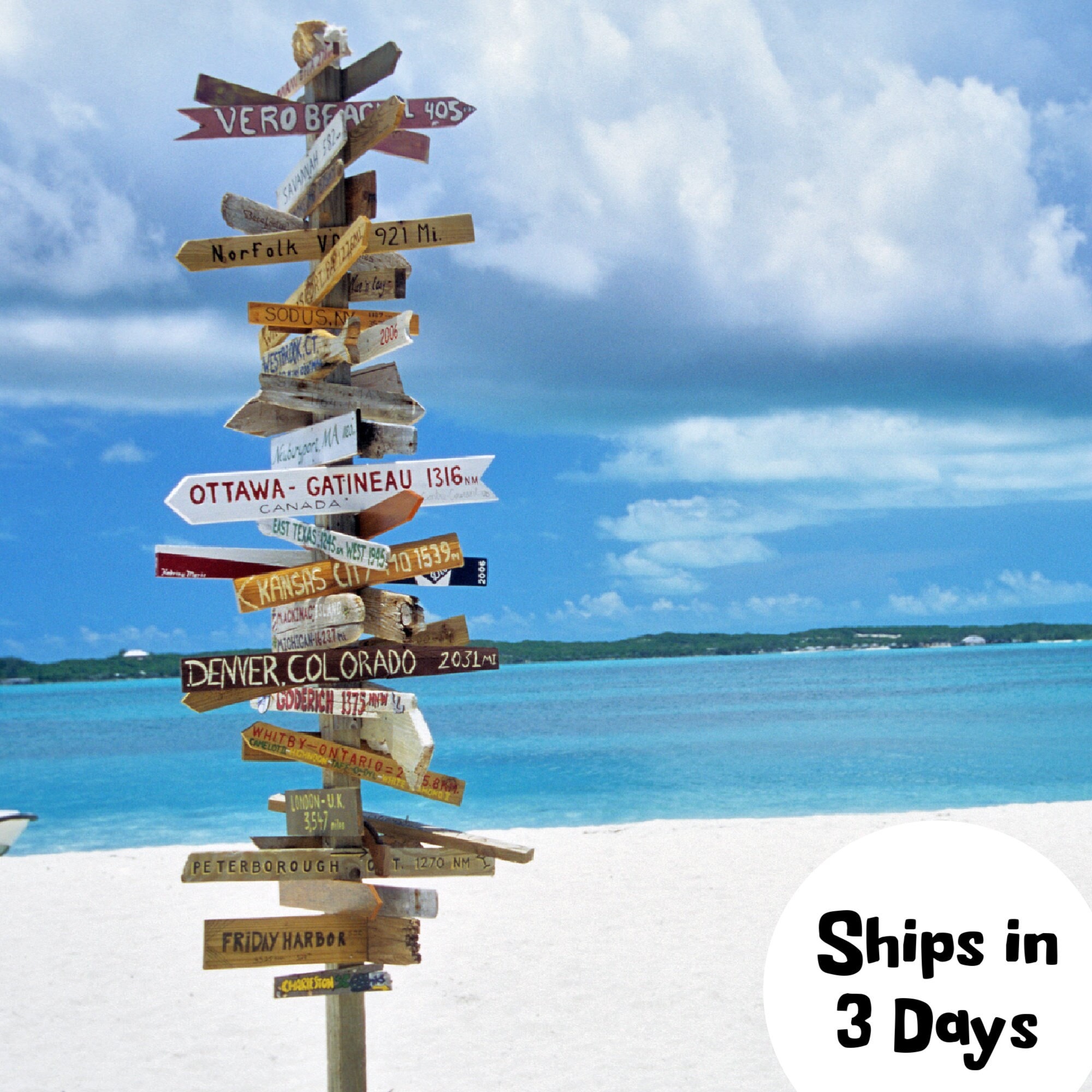 Wooden Arrow Sign Post