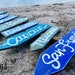 Oceanic Blue Rustic Custom Wood Signs , Signpost , Directional Sign ...