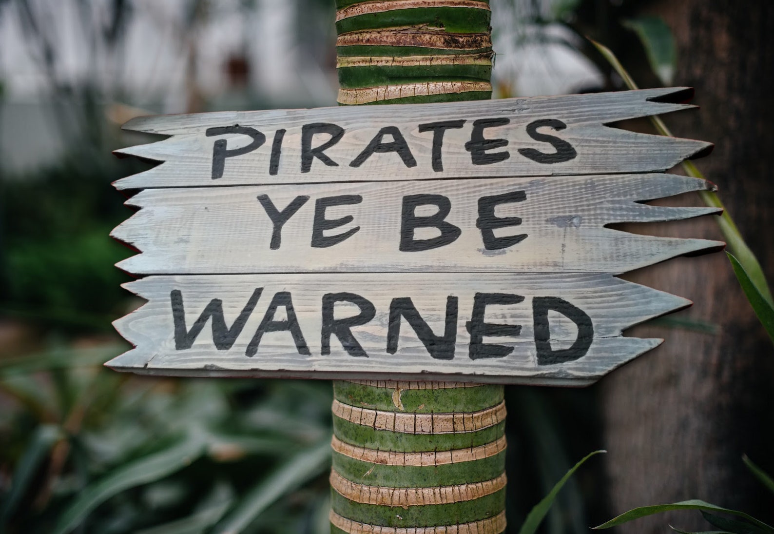 Pirates Ye Be Warned Sign-pirate Sign Pirate Décor Pirate - Etsy