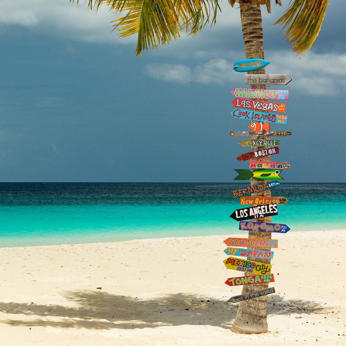 Directional Signs, Outdoor Travel Sign, Personalized Patio Pool Signs ...