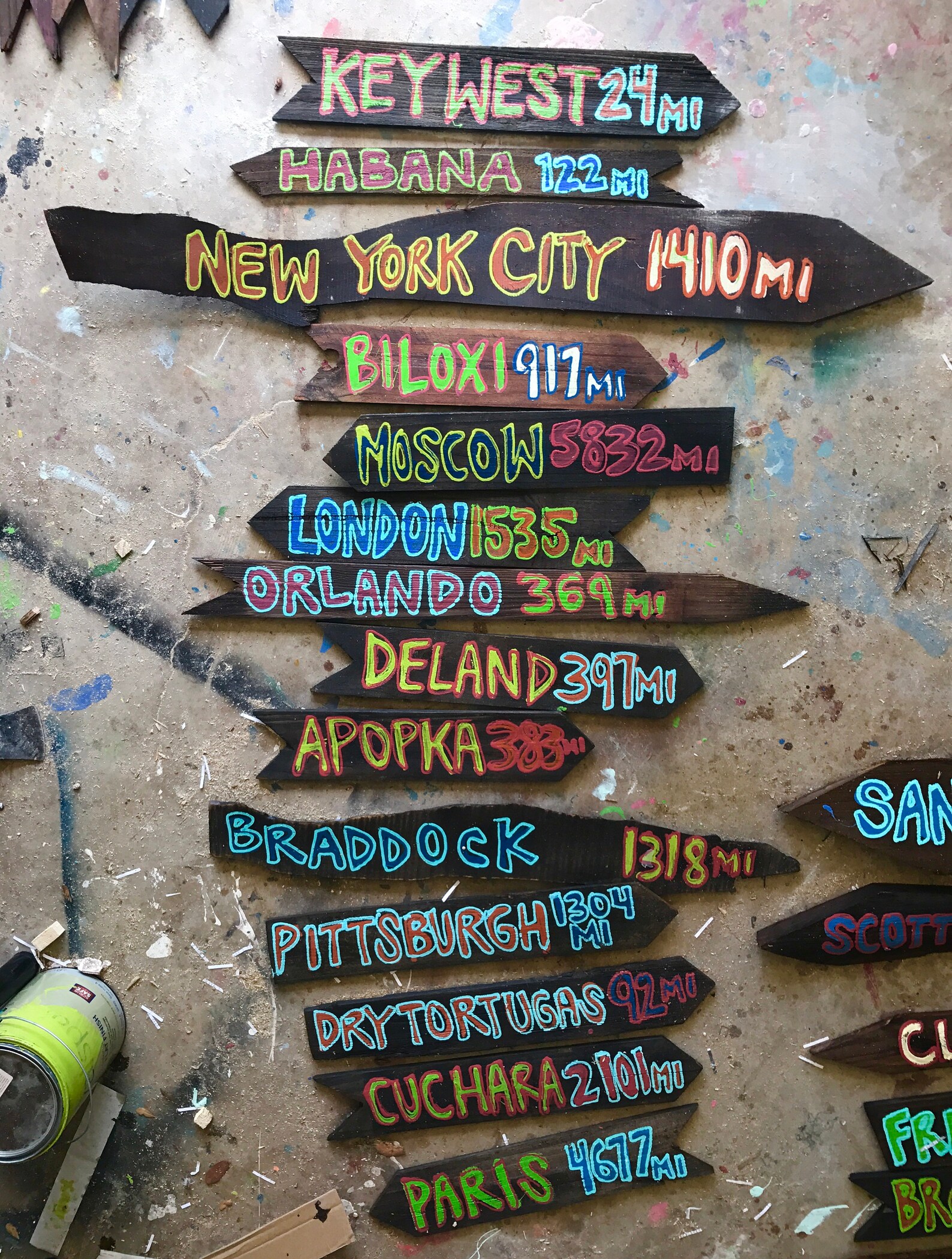 Set of 9 Tiki Decor Directional Signs Unique Gift - Etsy