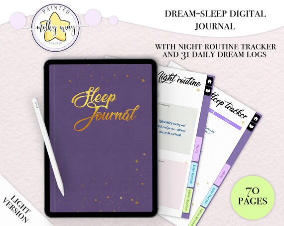 Digital Sleep Dream Journal: Goodnotes Hyperlinked Dream | Etsy