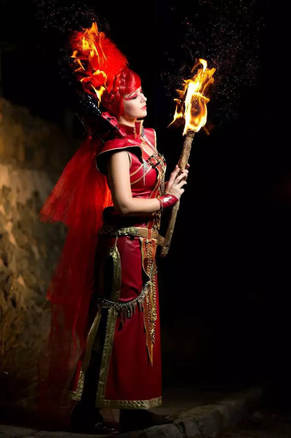 Fire Mage cosplay costume | Etsy