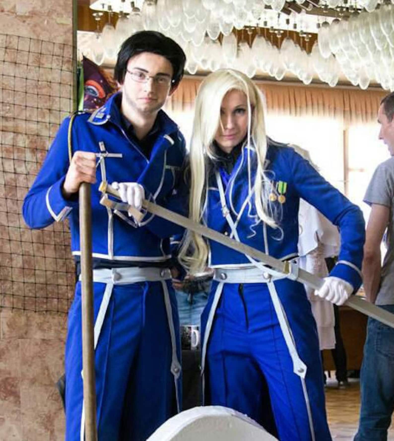 Fullmetal Alchemist Anime Cosplay Uniform Costume Roy Mustang Olivia ...
