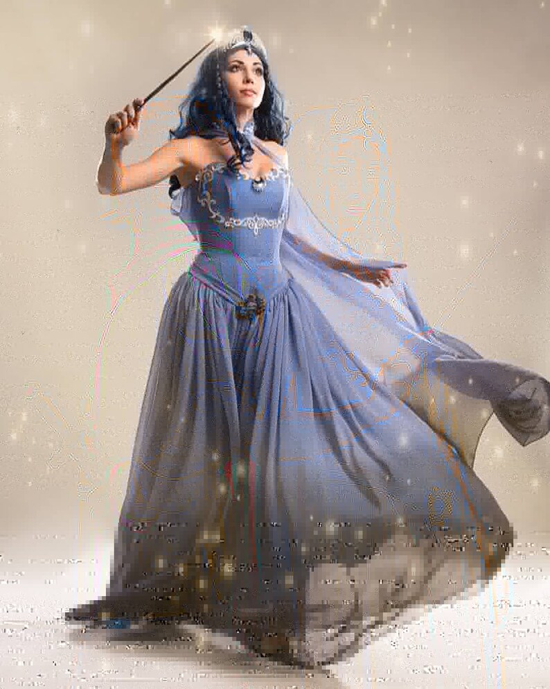 Rowena Ravenclaw witch medieval dress | Etsy