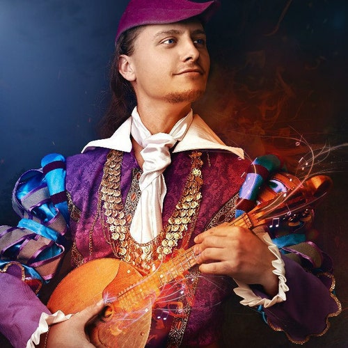 Witcher Cosplay Costume Men Dandelion Cosplay Bard Cosplay - Etsy