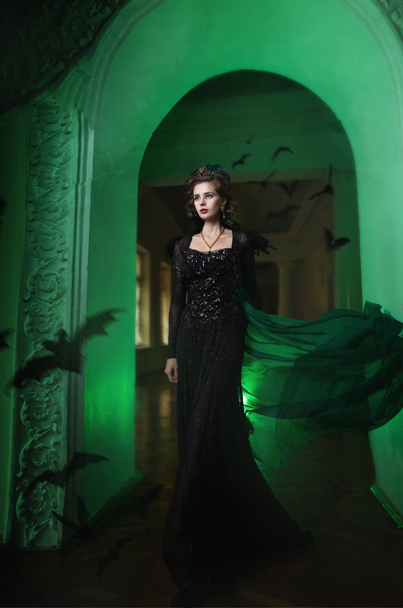 Evanora Oz Cosplay Costume Halloween Witch Magician Evening - Etsy