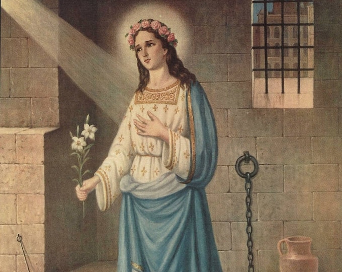 SAINT PHILOMENA Catholic Picture Print - Etsy