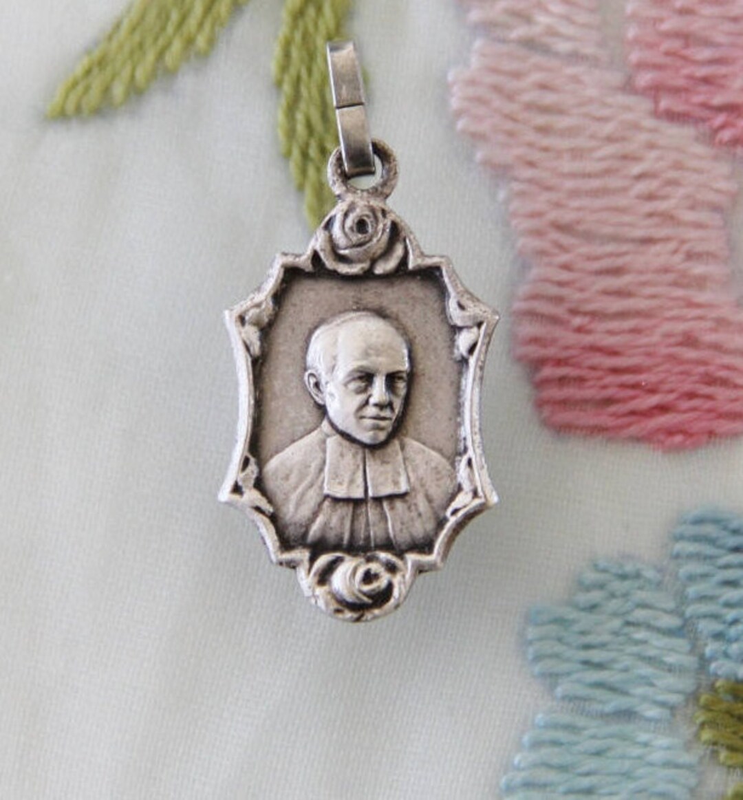 Vintage French Saint Mutien-marie Wiaux Medal - Etsy